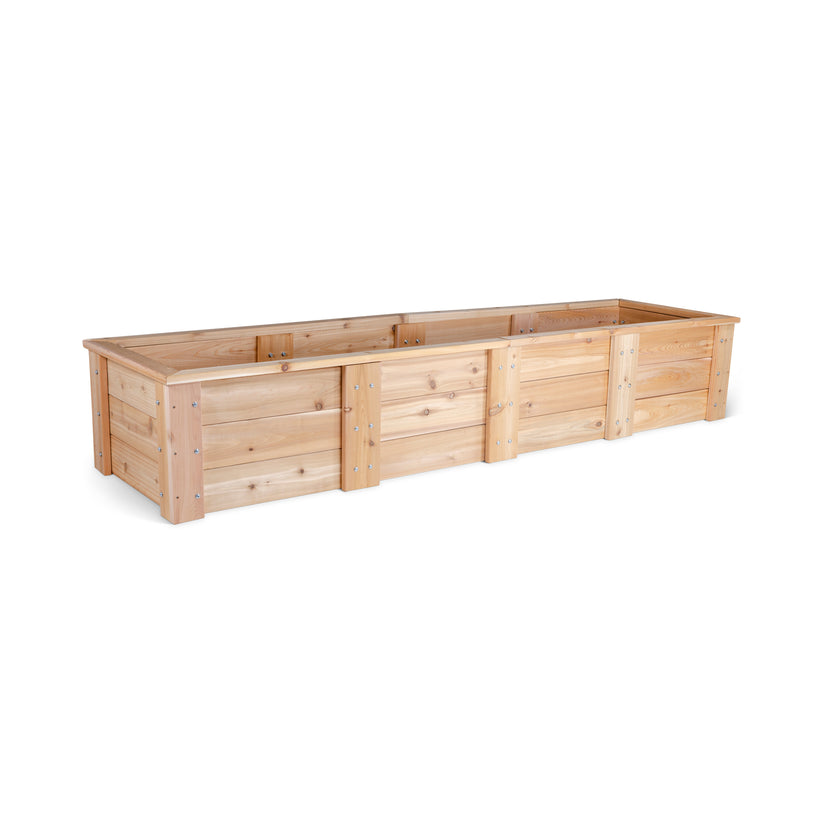 Cedar Raised Garden Bed With Trim Kit - 2' x 8' x 16.5" – Infinite Cedar