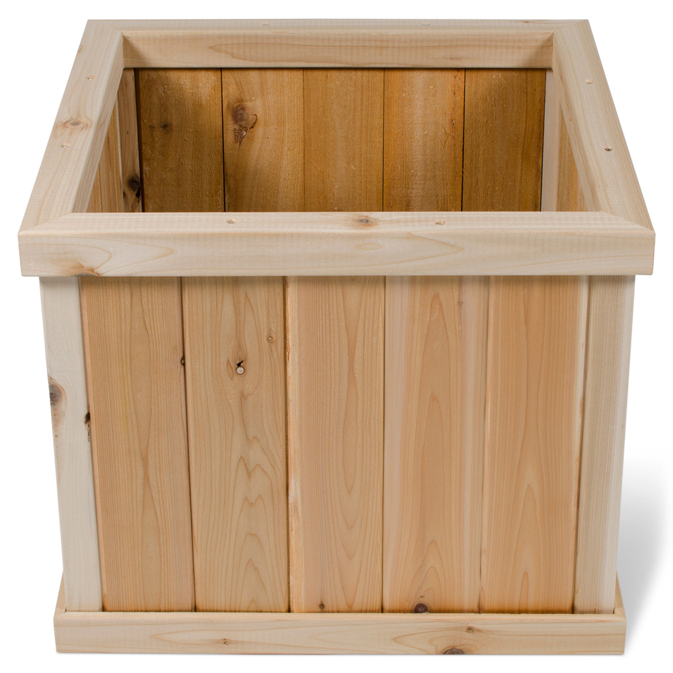 Premium Cedar Square Patio Planter - 19" x 19" x 16" – Infinite Cedar